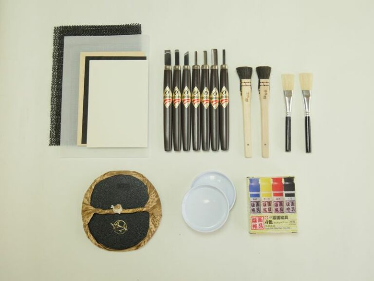 Japanese Woodblock Printmaking Kit - Mokuhanga Starter Tools - Hickman ...