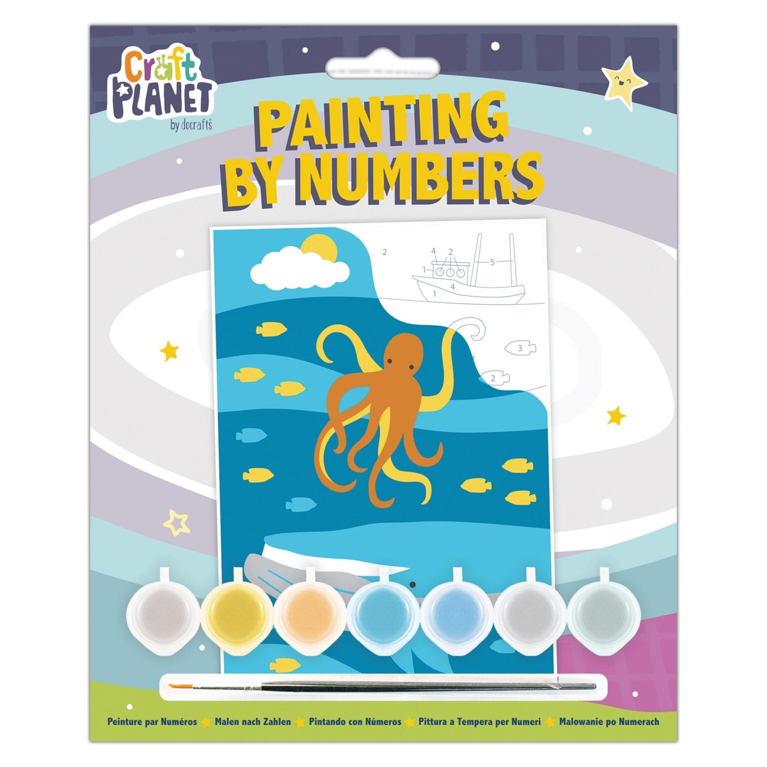 Mini Paint By Numbers Kit - Underwater - Hickman Design