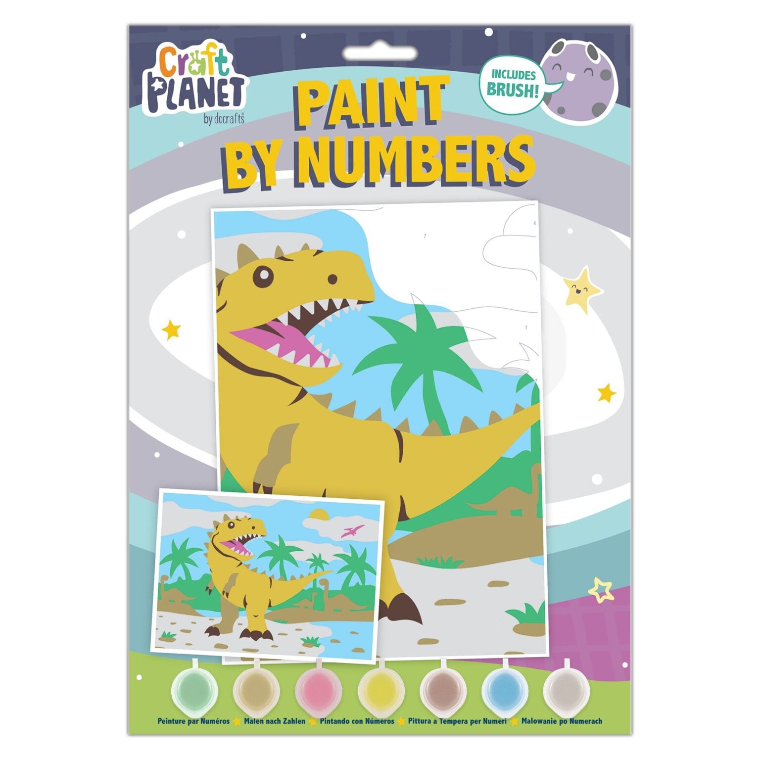 Paint By Numbers - Dinosaur - Hickman Design
