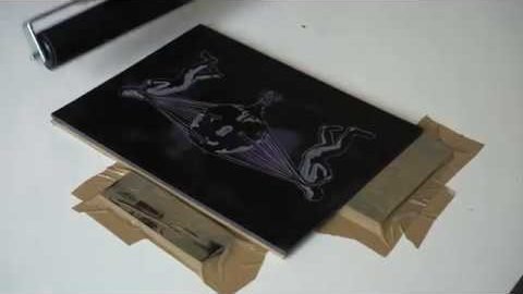 Inking Your Linocut Block | Hickman Design