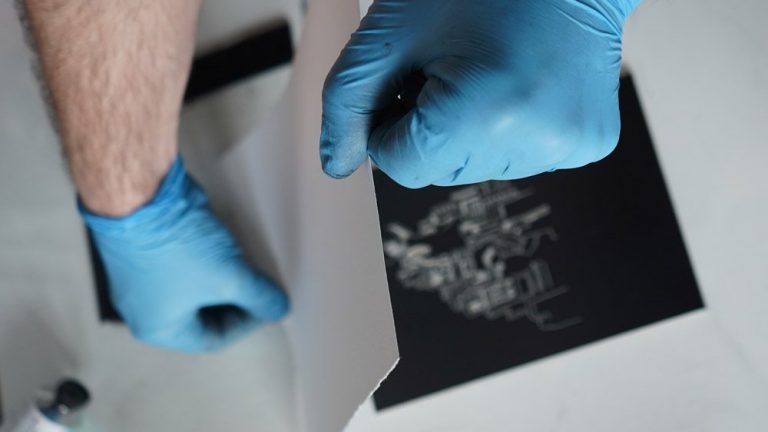 Monoprinting Process Step by Step | Hickman Design